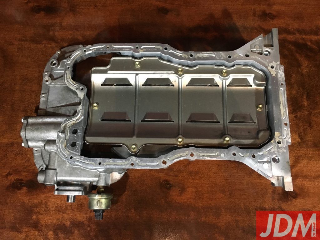 OIL PAN SUB-ASSY. + BAFFLE PLATE – JDM of Miami